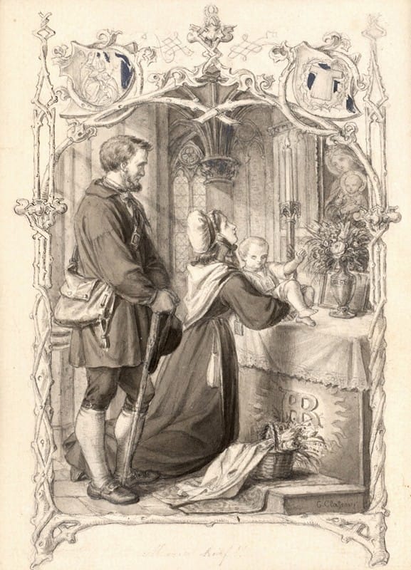 玛丽救命！ - Carl Clasen作品高清图下载 - 艺术大家